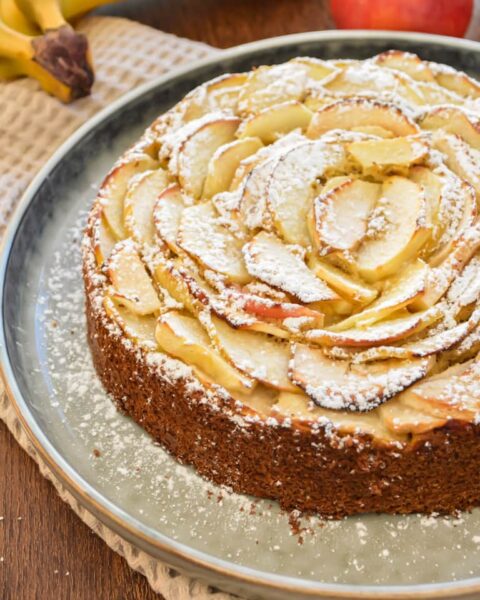Apfel-Bananen-Kuchen ♥ zuckerfrei backen!